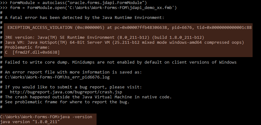 Jdapi Works Only On My Oracle Forms Standalone Version Very Well Oracle Forums