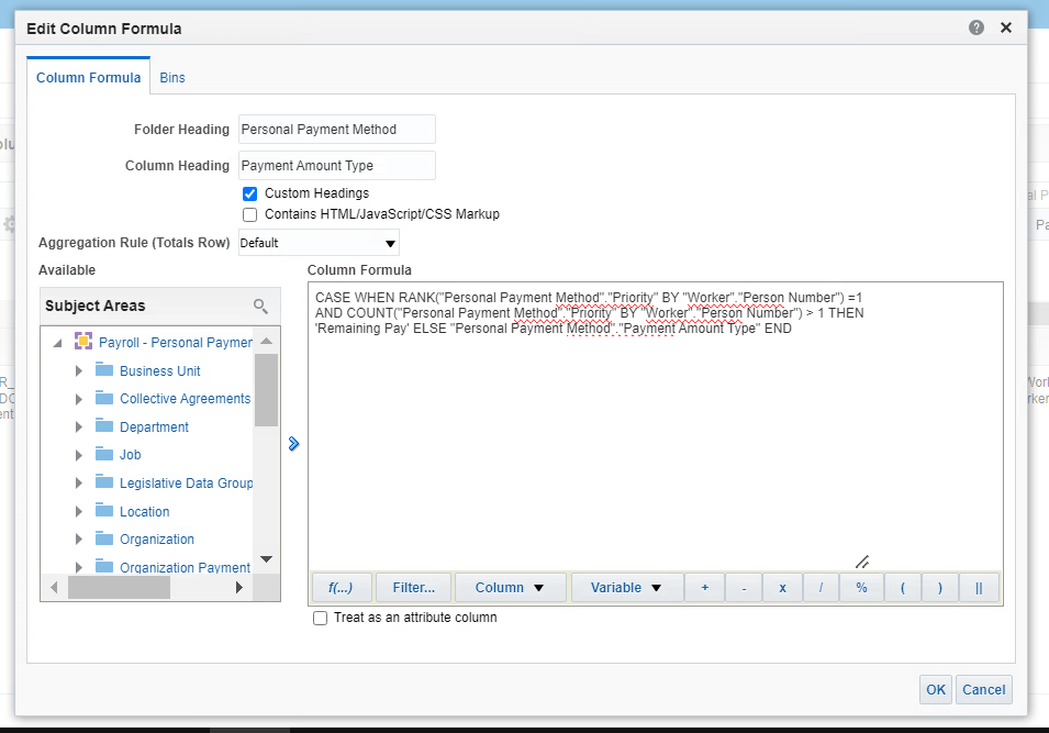 What is the option or the solution for this error. - Oracle Forums