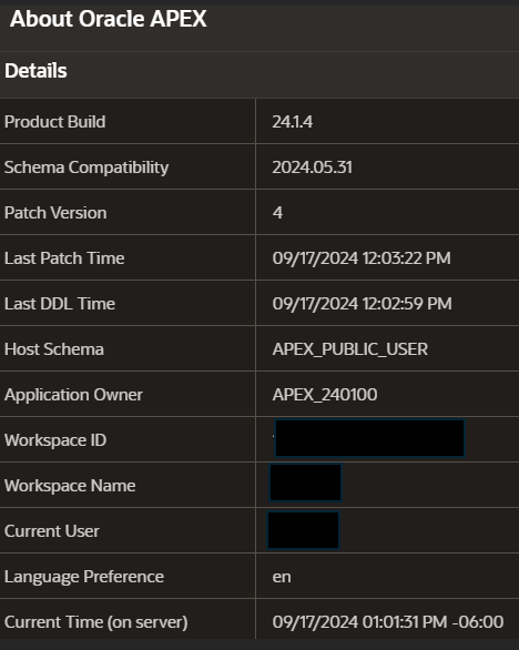 APEX 24.1.4 Patch Install Error - Oracle Forums