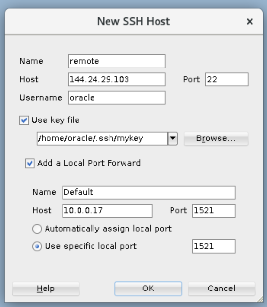 creating a new connection in sql server using ssh tunnel - Oracle Forums creating a new connection in sql server using ssh tunnel - Oracle Forums