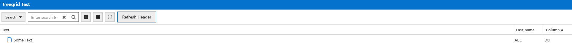 Treegrid Action Header Refresh - Loses first column name - Oracle Forums