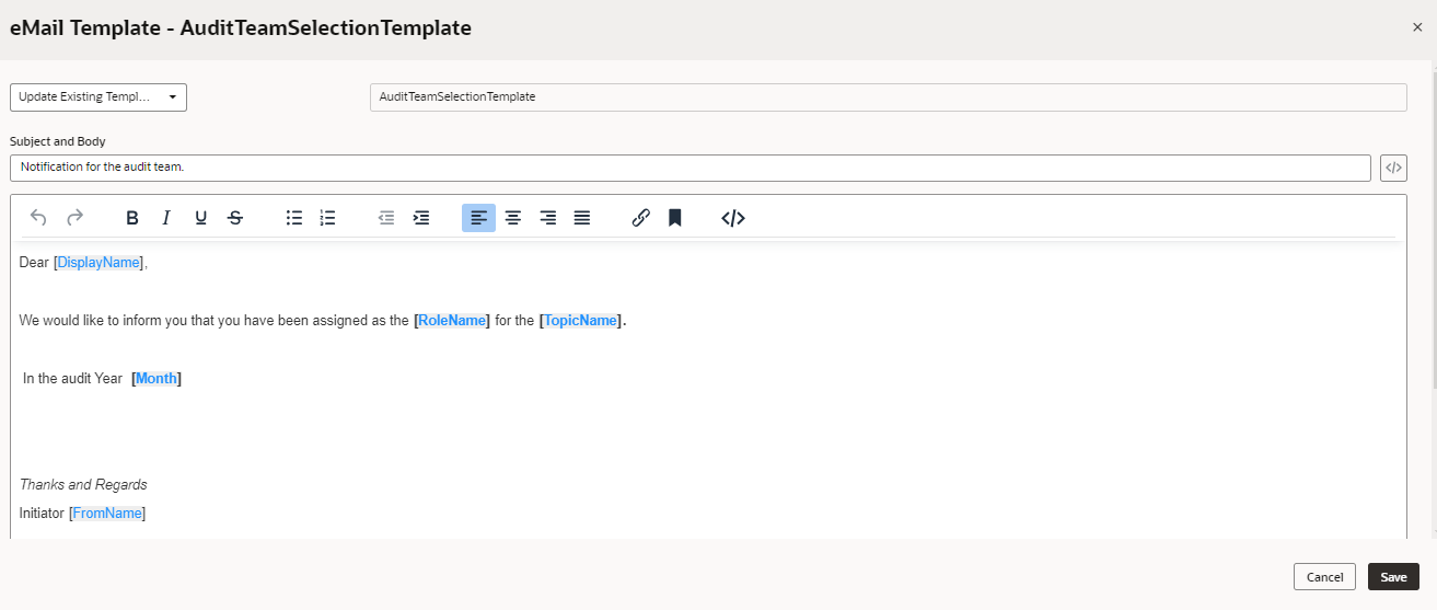 Customize Email Template For Business Object , VBCS web Application ...