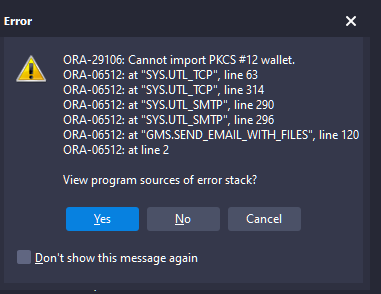 Email Sending Problem - Oracle Forums