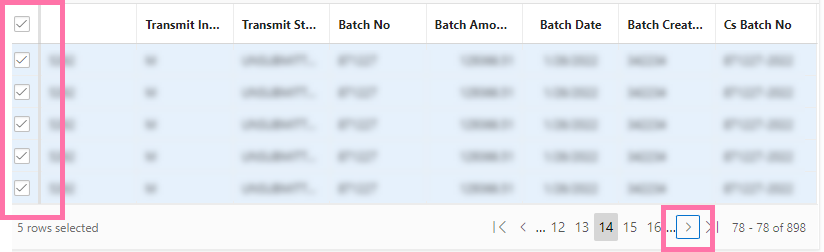 Master table adds checks to row selector boxes when scrolling through pages - Oracle Forums