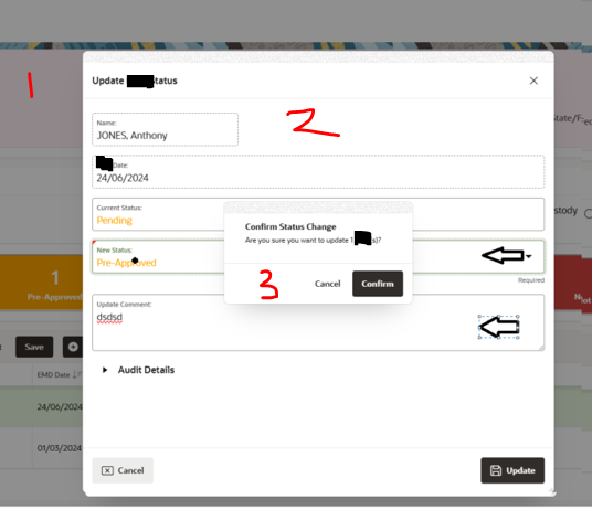 Apex confirm message doesnt disable focus to a pop up a region. - Oracle Forums