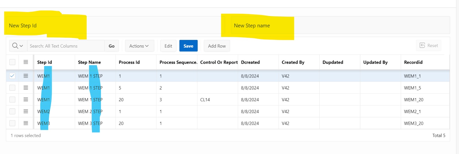working with interactive Grid - Oracle Forums