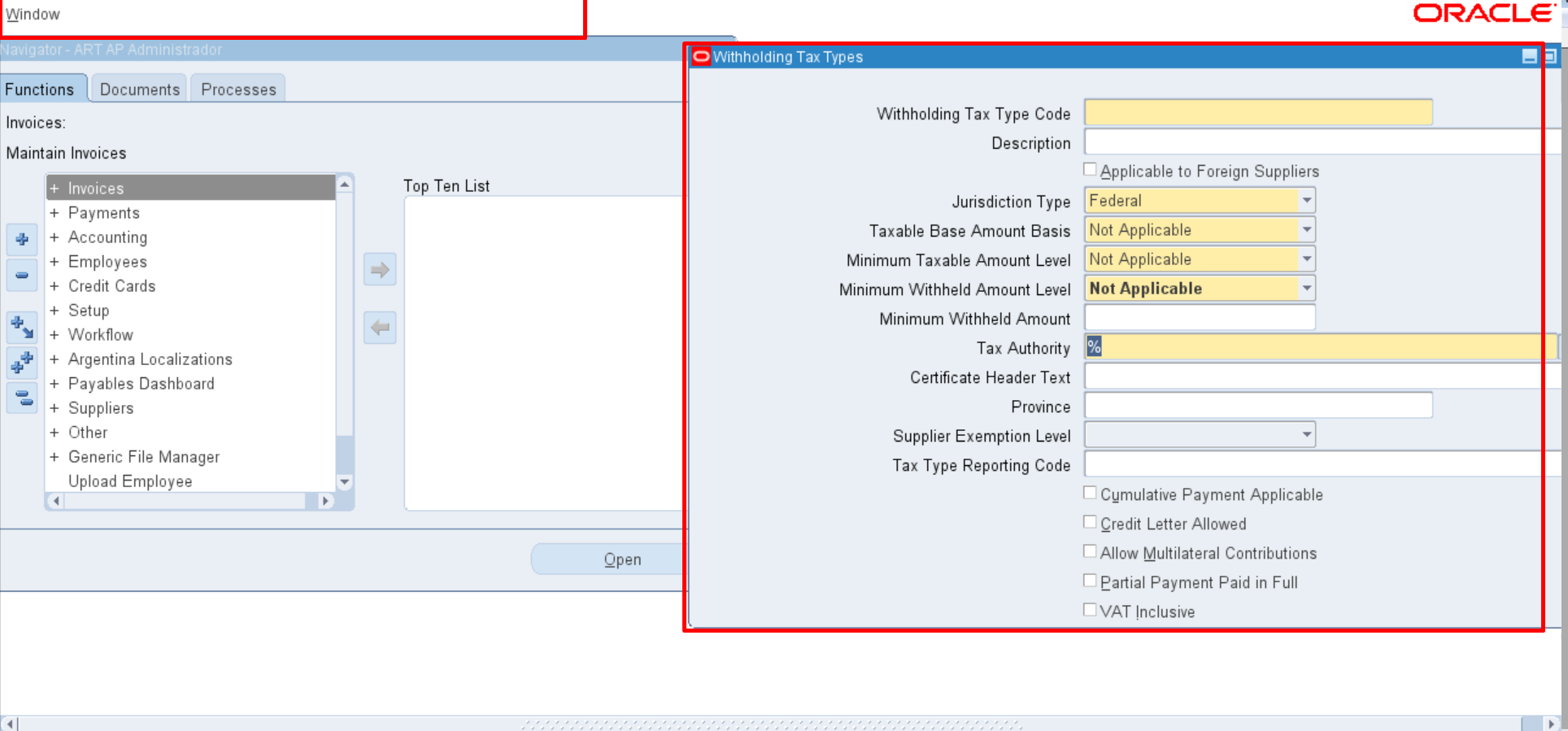 Custom Form Opens Outside Oracle Application And Hides Top Toolbar Oracle Forums
