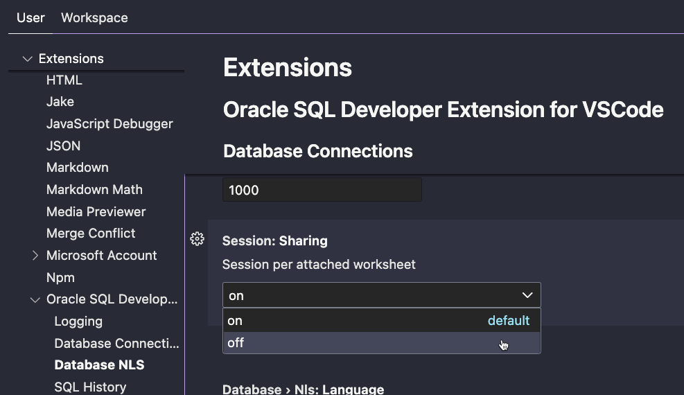 sqldeveloper.connection.folder.open.worksheet Session not be created ...