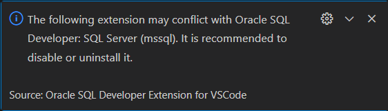 Error in Sqldeveloper vscode - Oracle Forums