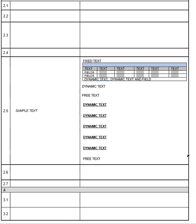 Can i create a dynamic table within a dynamic table in Documaker? - Oracle Forums