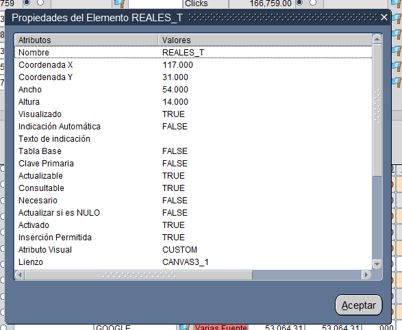 How To Show Item Properties At Runtime Oracle Forums