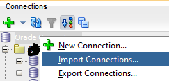 Import Connection - log path / reason for not importing ? - Oracle Forums