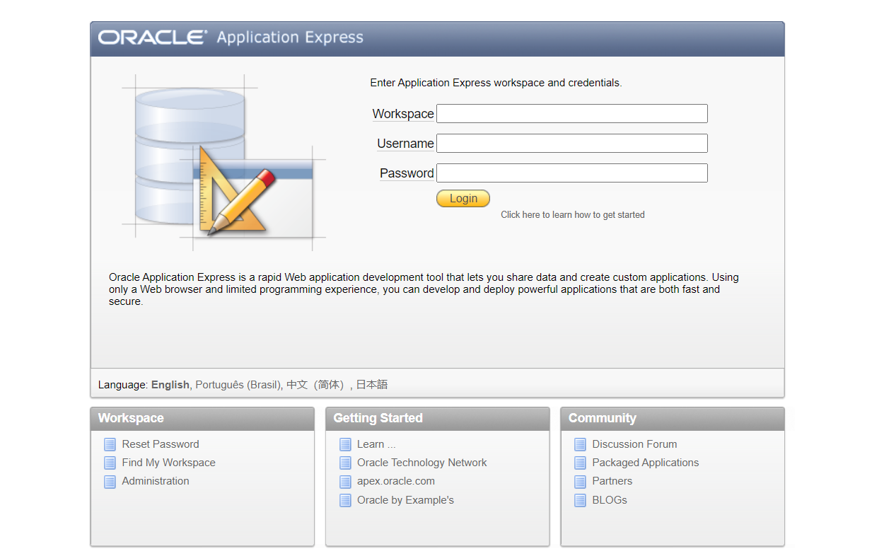 How To Modify Workspace Login Page Oracle Forums