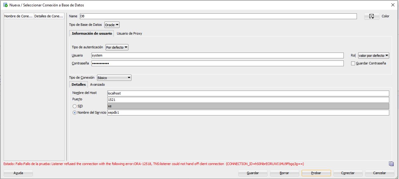 PLEASE H ORA-12518 problems begin the connection, i try to begin a new ...