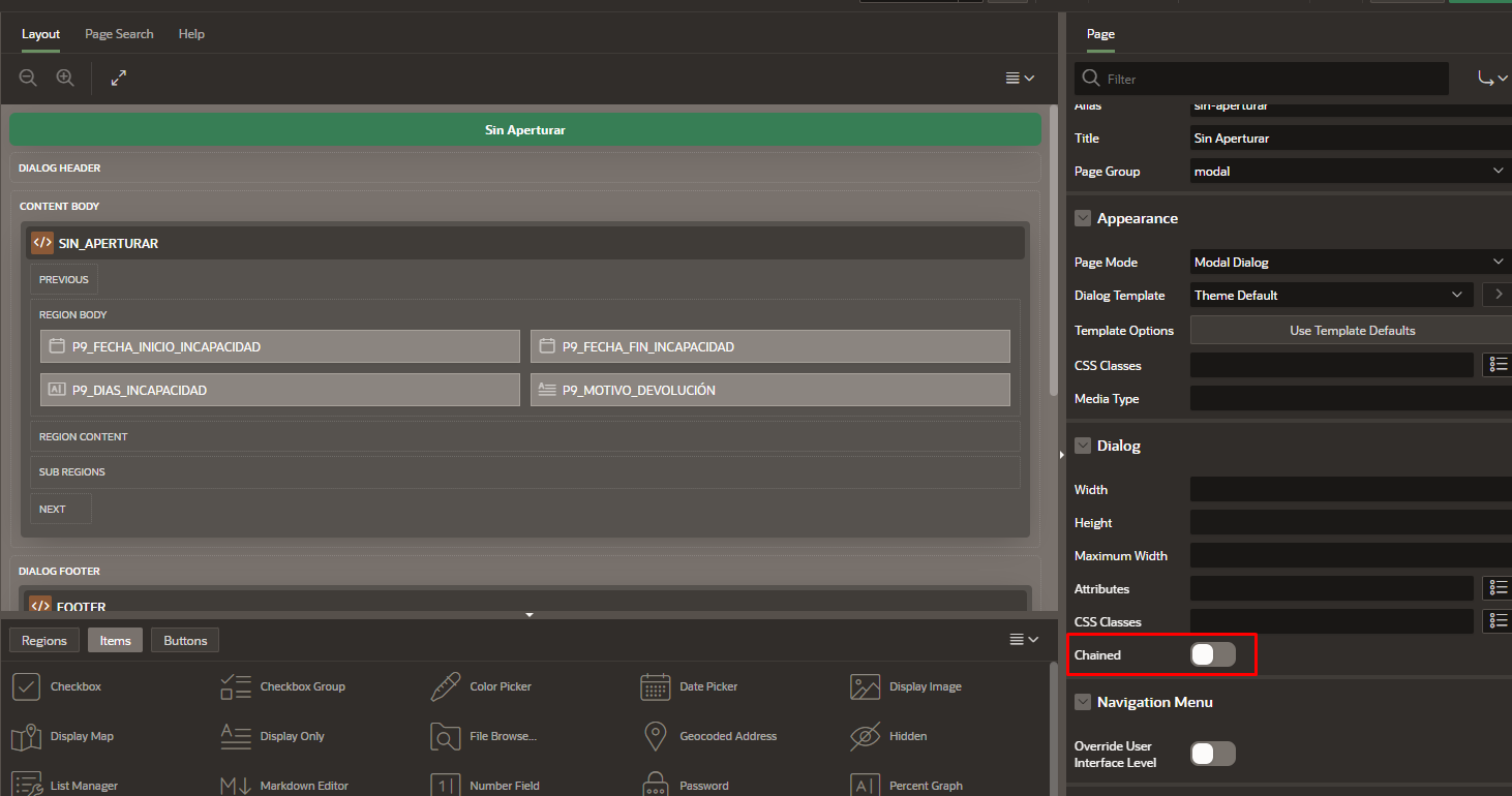 Opening modal from another modal without replacing the first modal - Oracle Forums