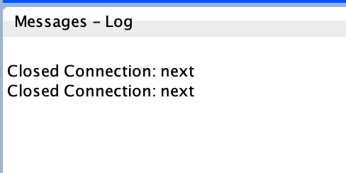 Closed Connection: next log message but I'm connected to the DB ...