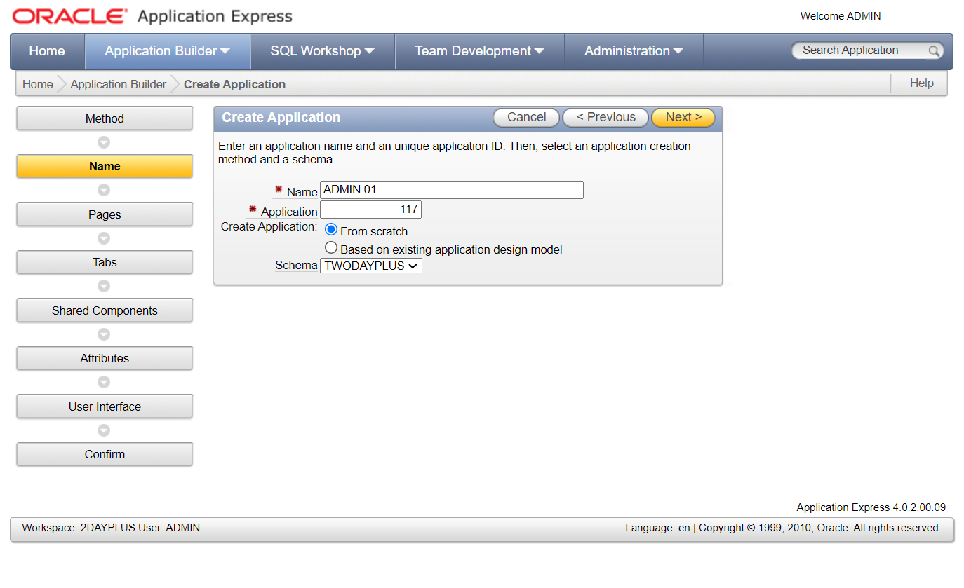How to reset the next available application ID ? - Oracle Forums
