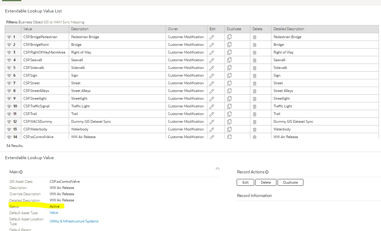 Extendable lookup value list - GIS to WACS - Oracle Forums