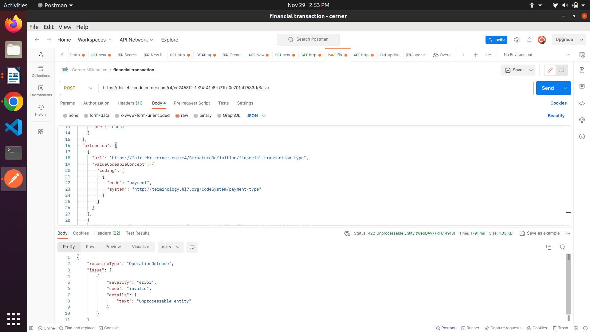 Facing issue while creating financial transaction. - Oracle Forums