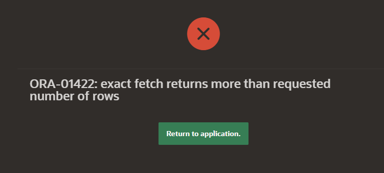 Spotlight (Global) Search: Getting Ora Exact Fetch - Oracle Forums