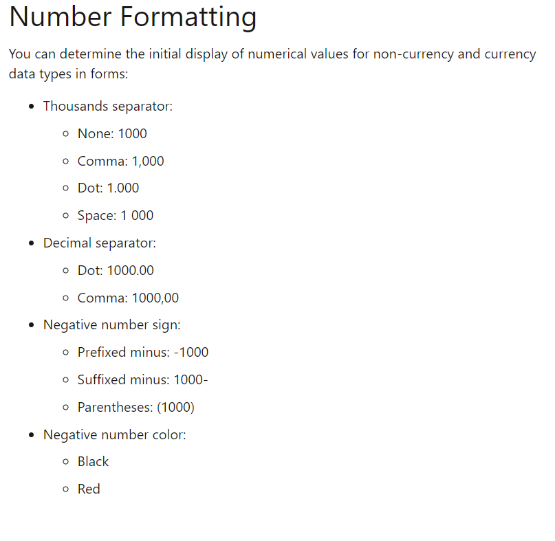 Fetch the Number format preference from Oracle SaaS and display the Number in VBCS in the saved ...
