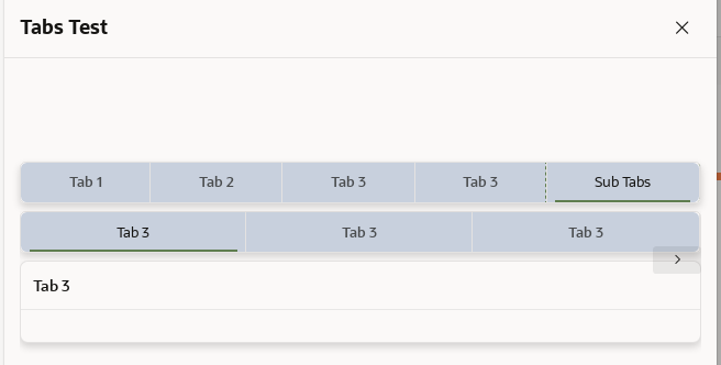 Spurious page artifacts with multiple levels of tabs - Oracle Forums