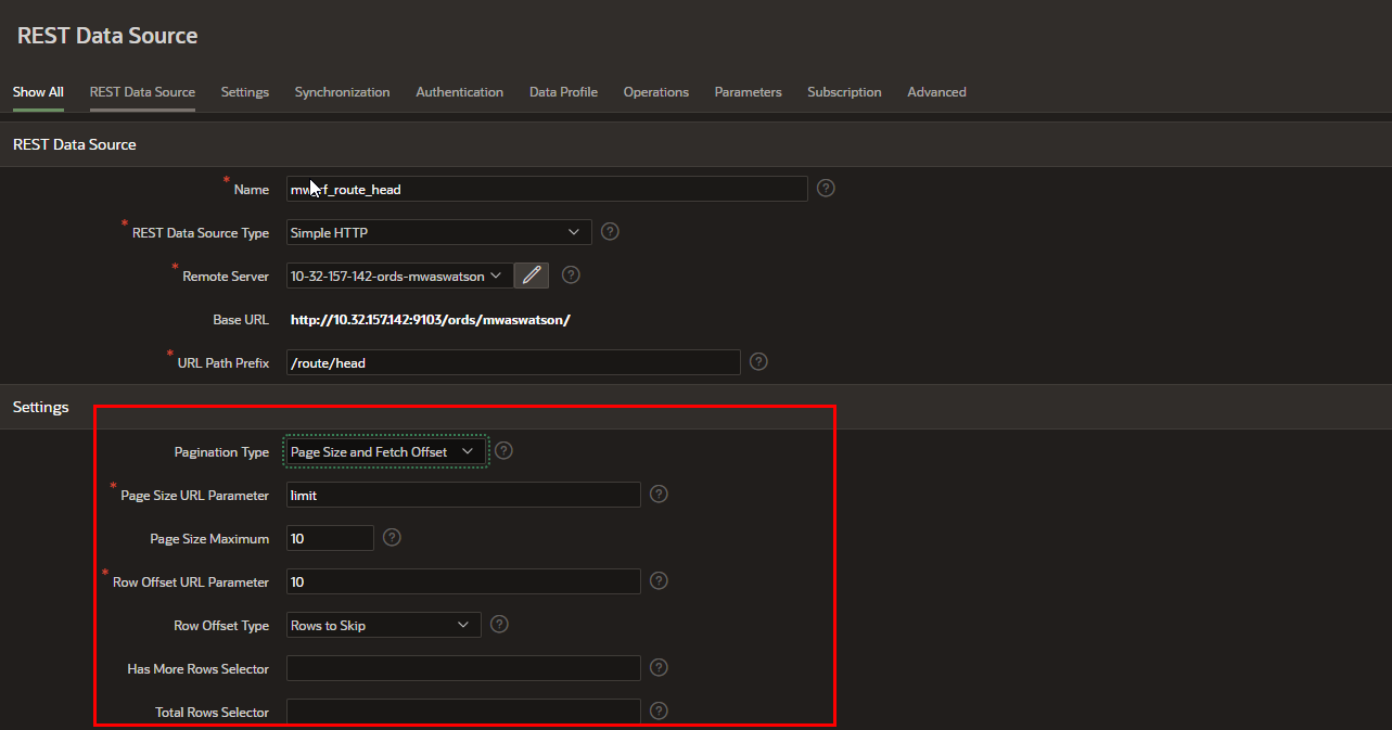 Offset And Limit Not Working In Pagination Setting Rest Api Oracle Forums
