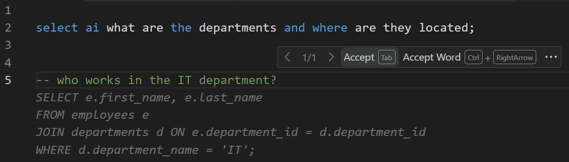 New Release 21 10 0 Select Ai Integration Kerberos Support Vs Code Secret Storage For