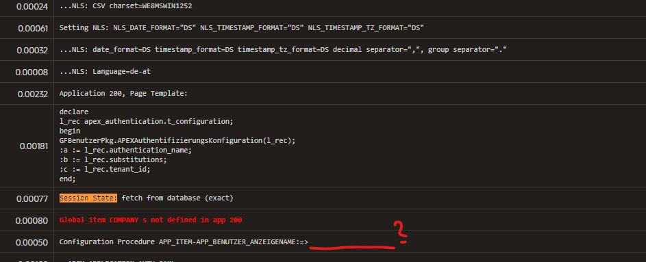 Help: Global item COMPANY s not defined in app - Oracle Forums