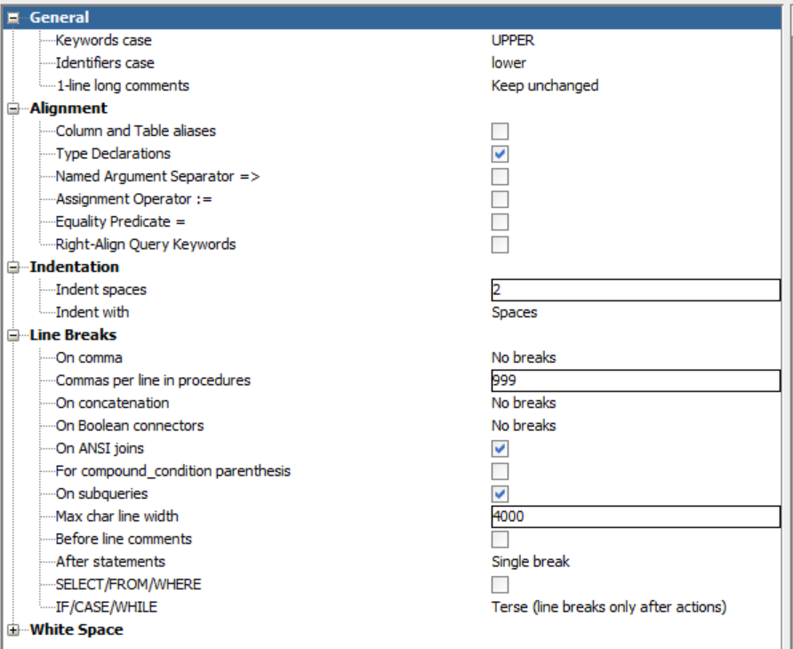 Sql Developer Format Sql Text Format Case Format Analytic Function Oracle Forums