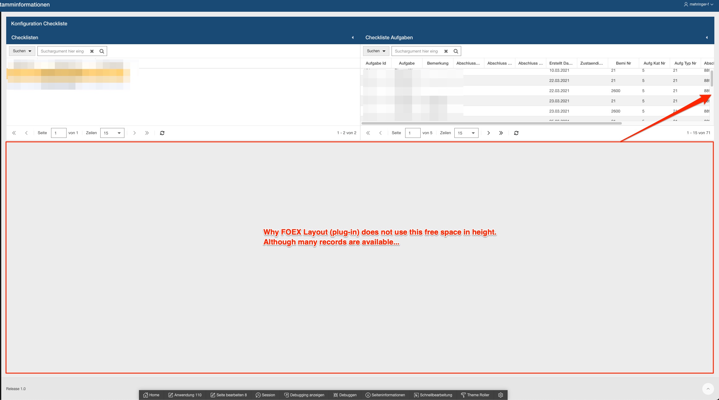 How to set the height of the object layout to 100%? - Oracle Forums