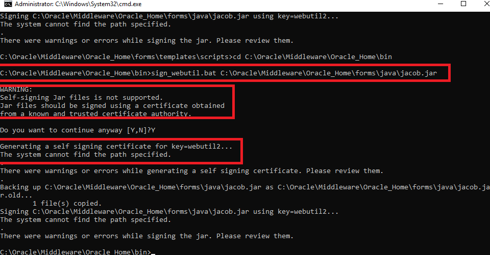 Webutil Configuration Error Cannot Find Path Oracle Forums