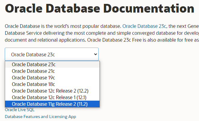 Documentation For Earlier Releases Oracle Forums