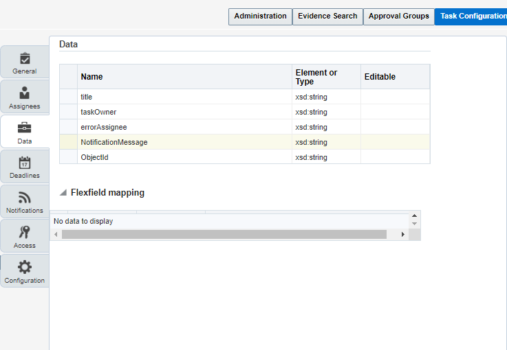 Can't see flex field in BPM - Oracle Forums