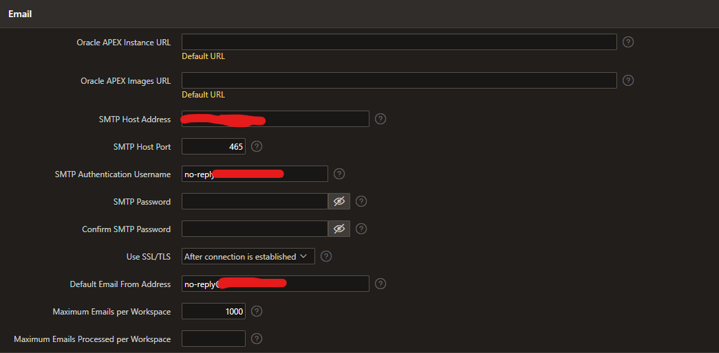APEX_INSTANCE_ADMIN.VALIDATE_EMAIL_CONFIG raise ORA-01031: insufficient ...