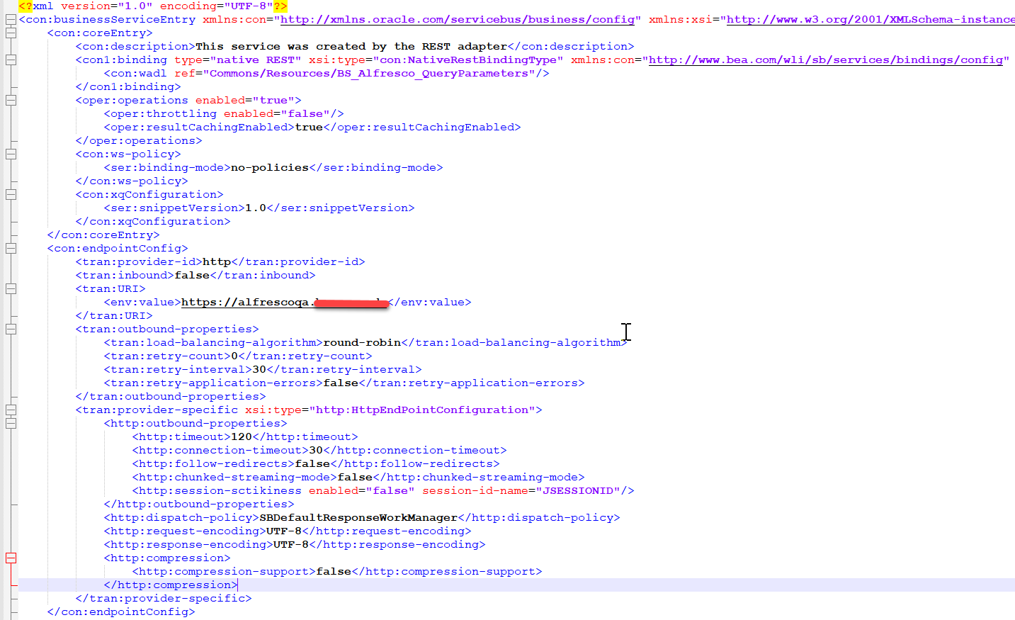 OSB service call action received unrecognized response - Oracle Forums