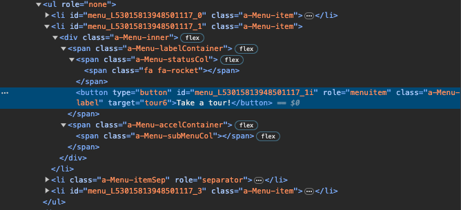 Universal Theme top navigation bar loses link attributes on parent ...