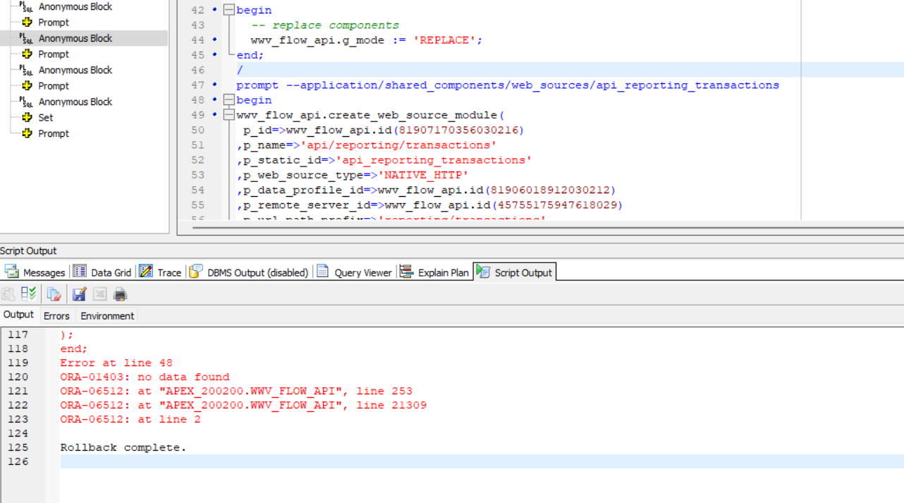 Issue with installing Rest Data Source/Data Profile component exports - Oracle Forums