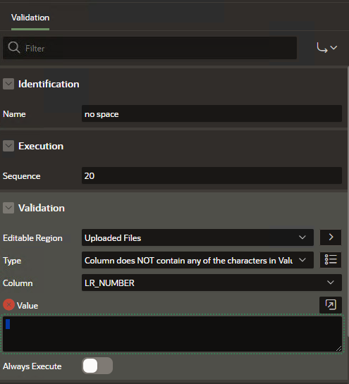How To Validate If An Interactive Grid Column Has Blankspace Oracle Forums