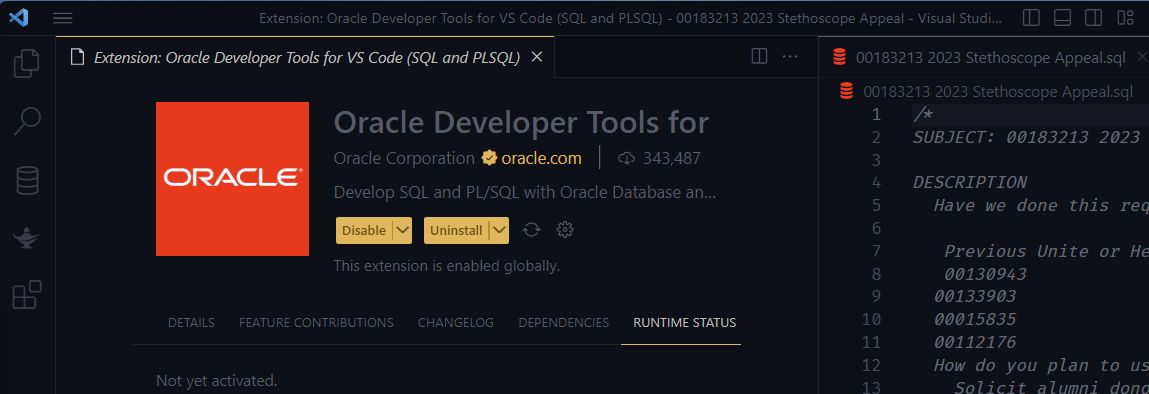 Extension Never Marked As Activated Oracle Forums