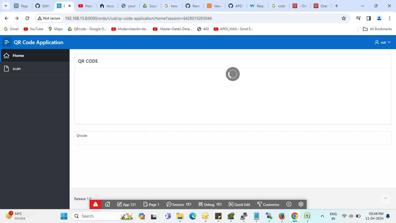 Qr Code Scanner Plugin Not Working In Oracle Apex Oracle Forums