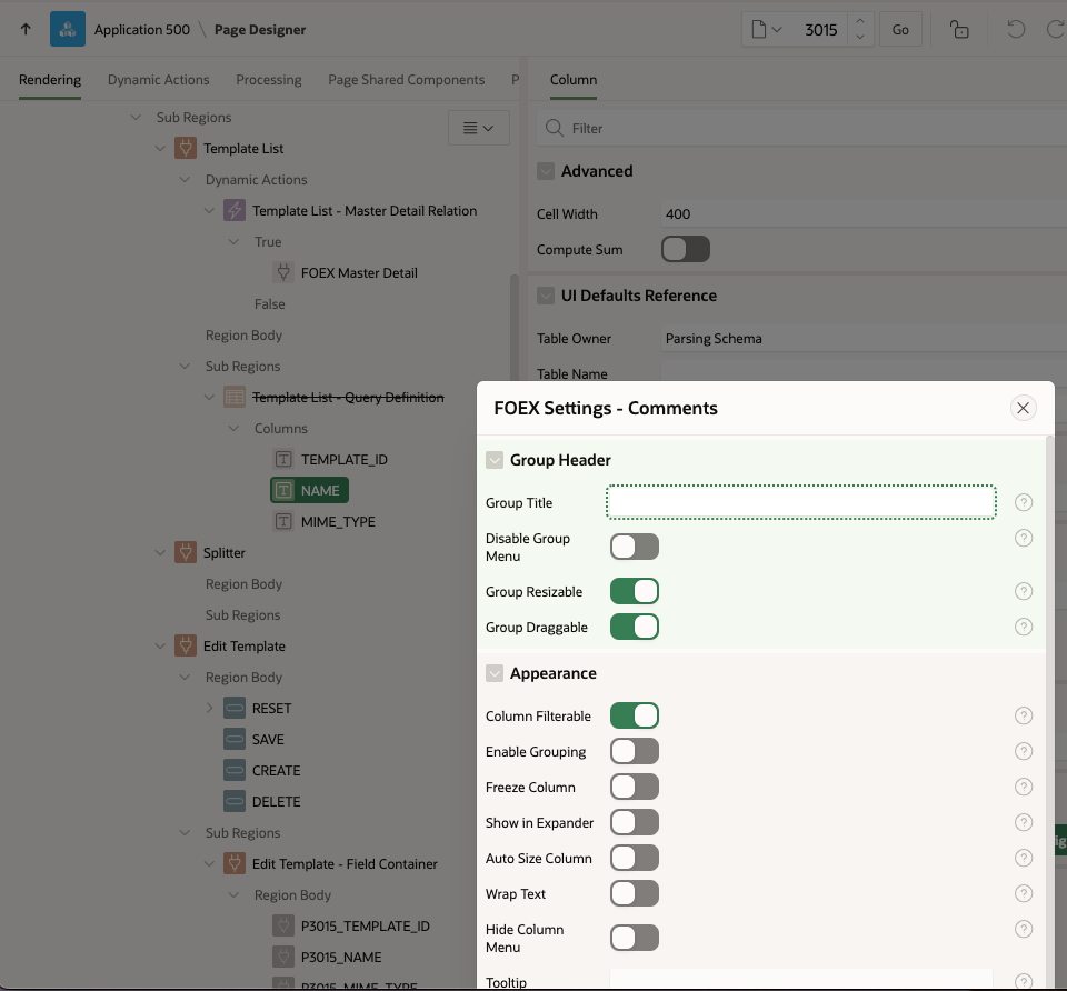 FOEX Settings window opens too low and too long - Oracle Forums