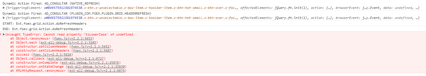 Foex Grid Header Refresh - Oracle Forums