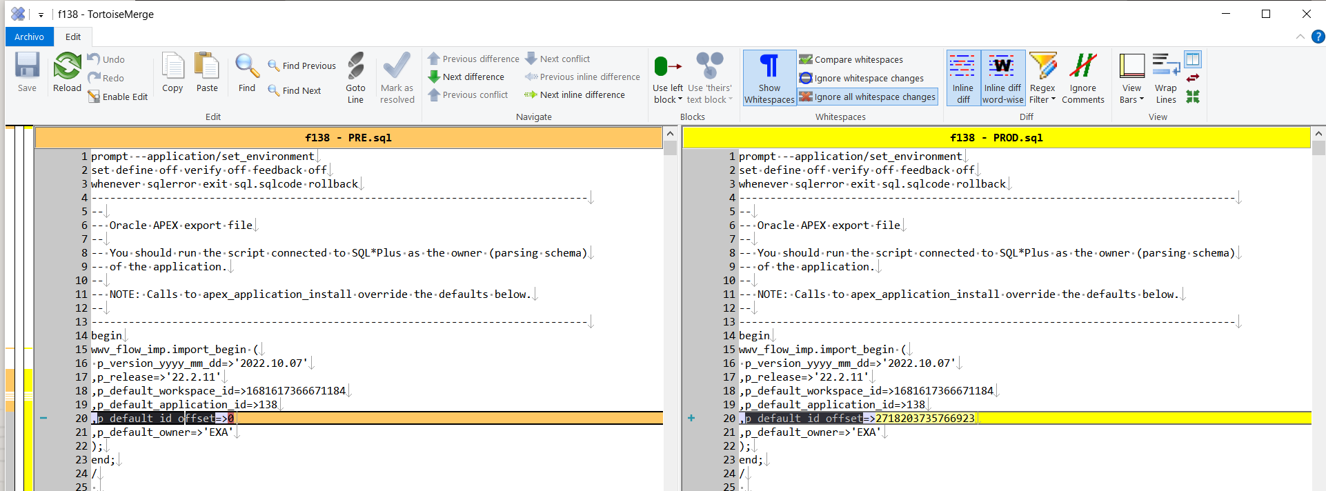 What is the default ID Offset? - Oracle Forums