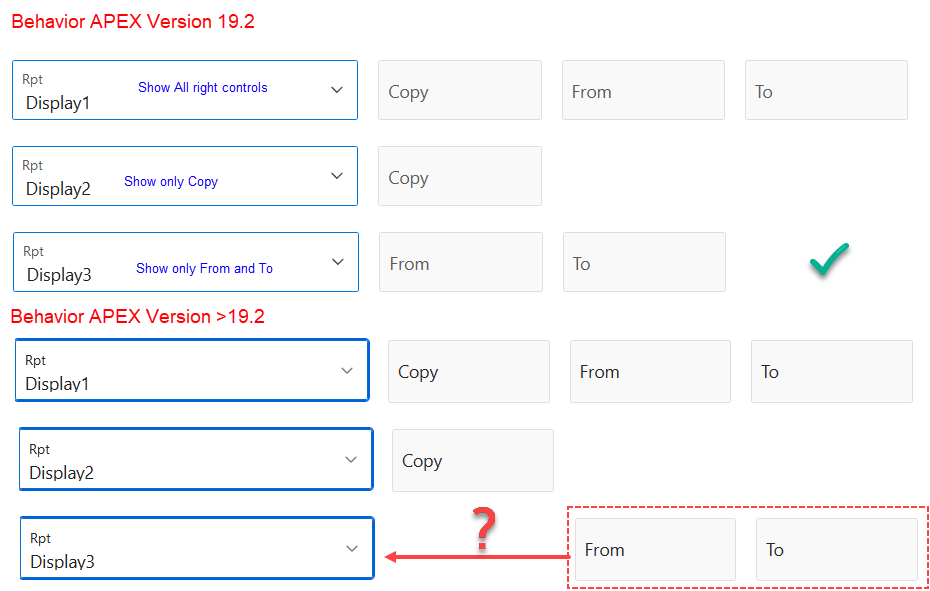 How to align right page items to left when left one is hidden? - Oracle Forums