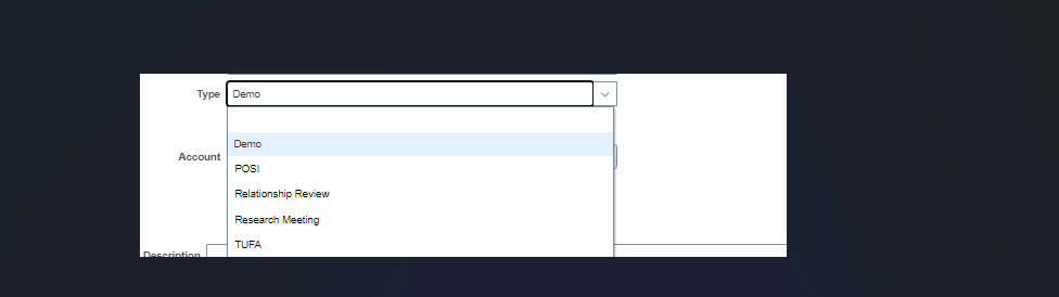 NGS - Activity type showing incorrect List of Values on appointment creation page. - Oracle Forums