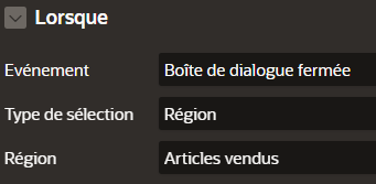Interactive region "Articles vendus" not regenerated after closing the modal window - Oracle Forums