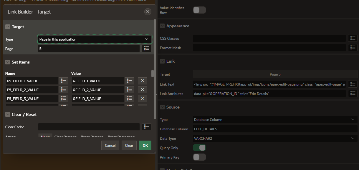 Default value for field of type link in IG - Oracle Forums