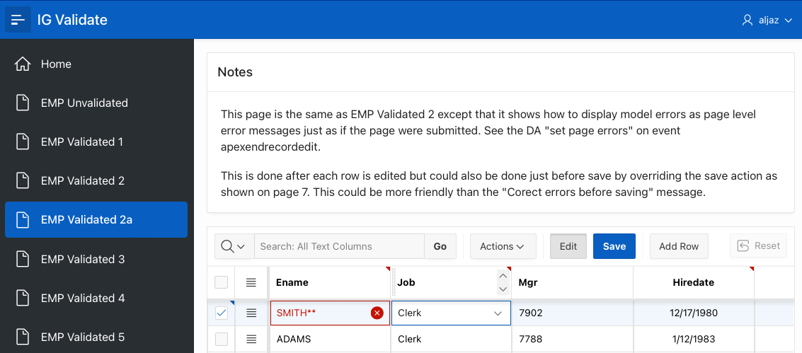 Interactive grid Warning validation - Oracle Forums Interactive grid Warning validation - Oracle Forums