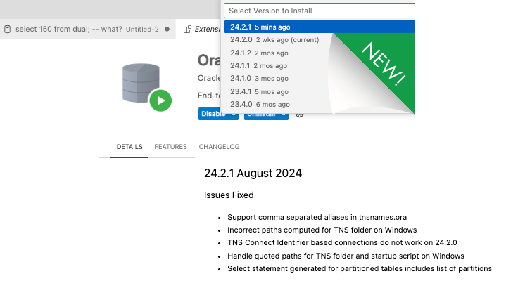 24.2.1 - bug fixes for connectivity issues now available - Oracle Forums